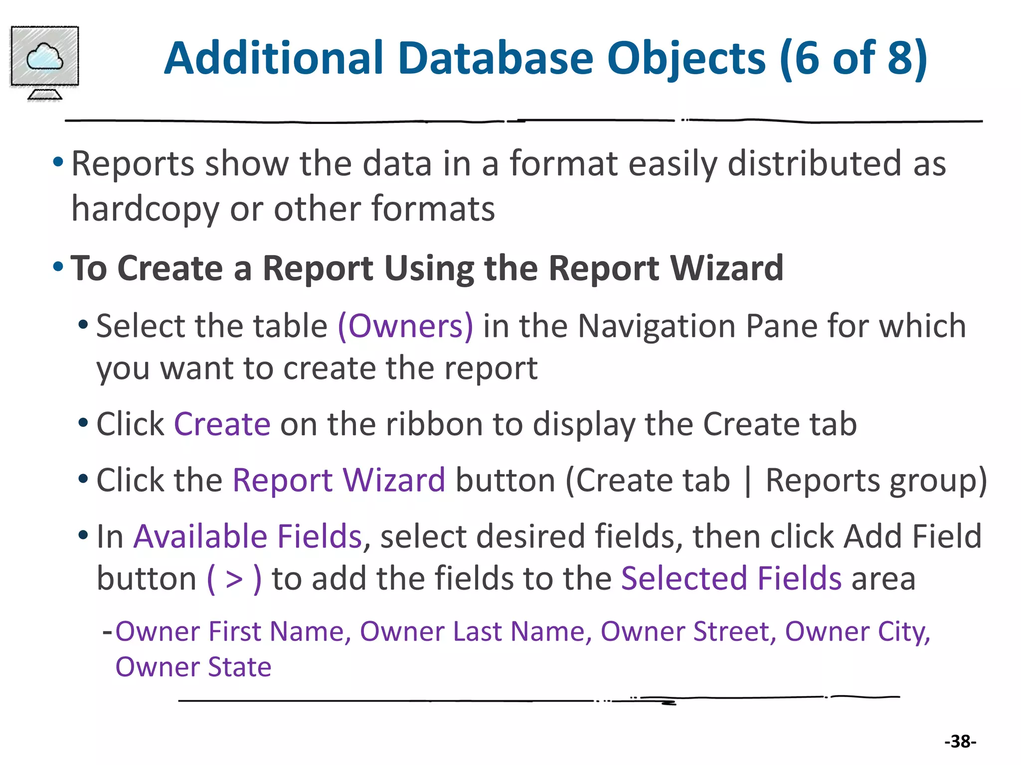 M0DULE 1-MS ACCESS Databases and Database Objects.pdf | Databases ... M0DULE 1-MS ACCESS Databases and Database Objects.pdf | Databases ...