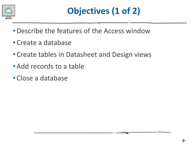 M0DULE 1-MS ACCESS Databases and Database Objects.pdf | Databases | Computer Software and ...