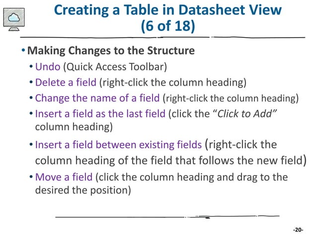 M0DULE 1-MS ACCESS Databases and Database Objects.pdf | Databases | Computer Software and ...