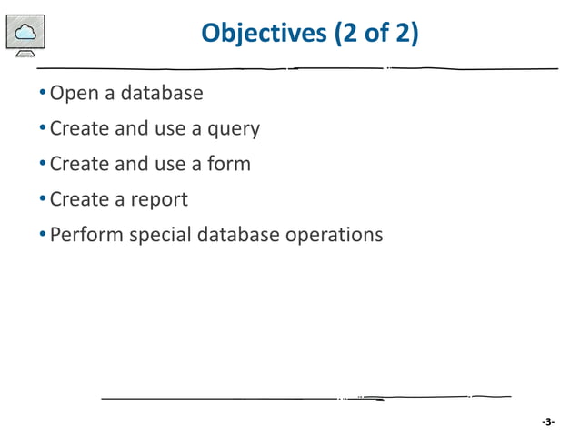 M0DULE 1-MS ACCESS Databases and Database Objects.pdf | Databases | Computer Software and ...