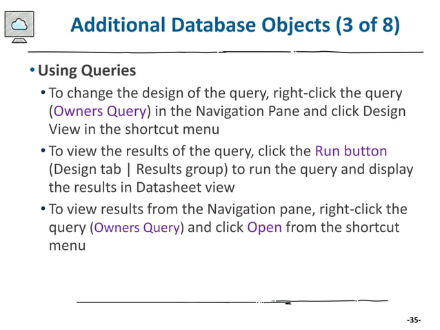 M0DULE 1-MS ACCESS Databases and Database Objects.pdf | Databases | Computer Software and ...
