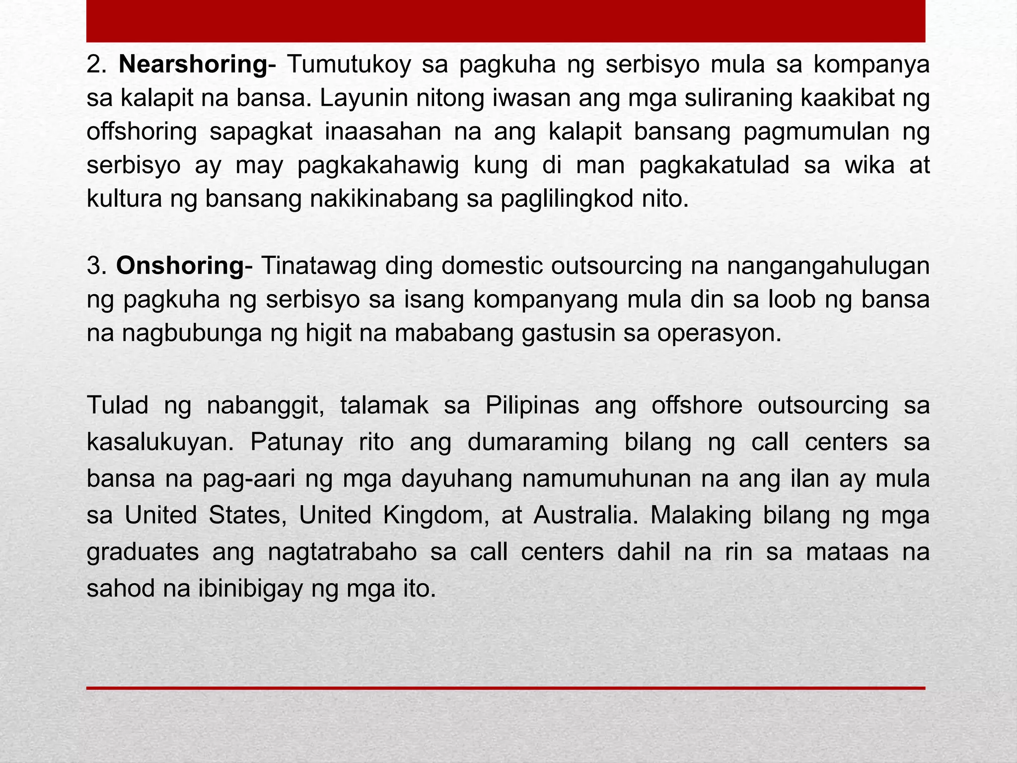 M0dyul 2 Mga Isyung Pang ekonomiya (Aralin 1: Glabalisasyon: Konsepto ...