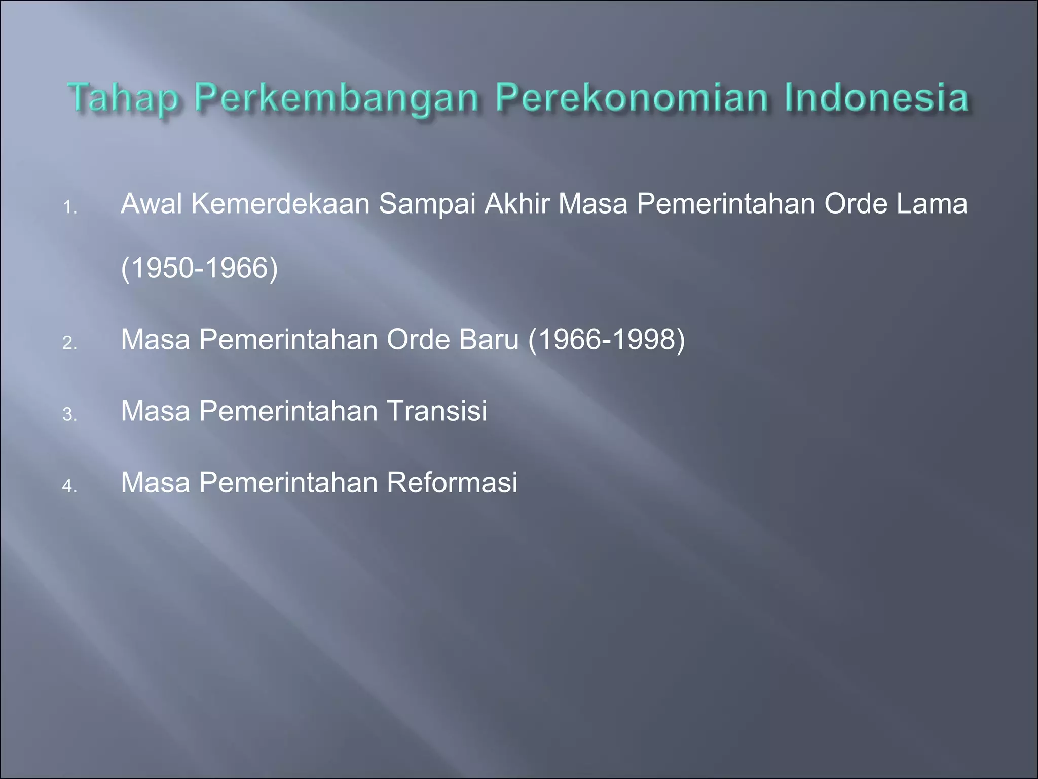 M1. gambaran perekonomian indonesia | PPT