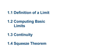 Modern States Calculus Week 1 Slides | PPT