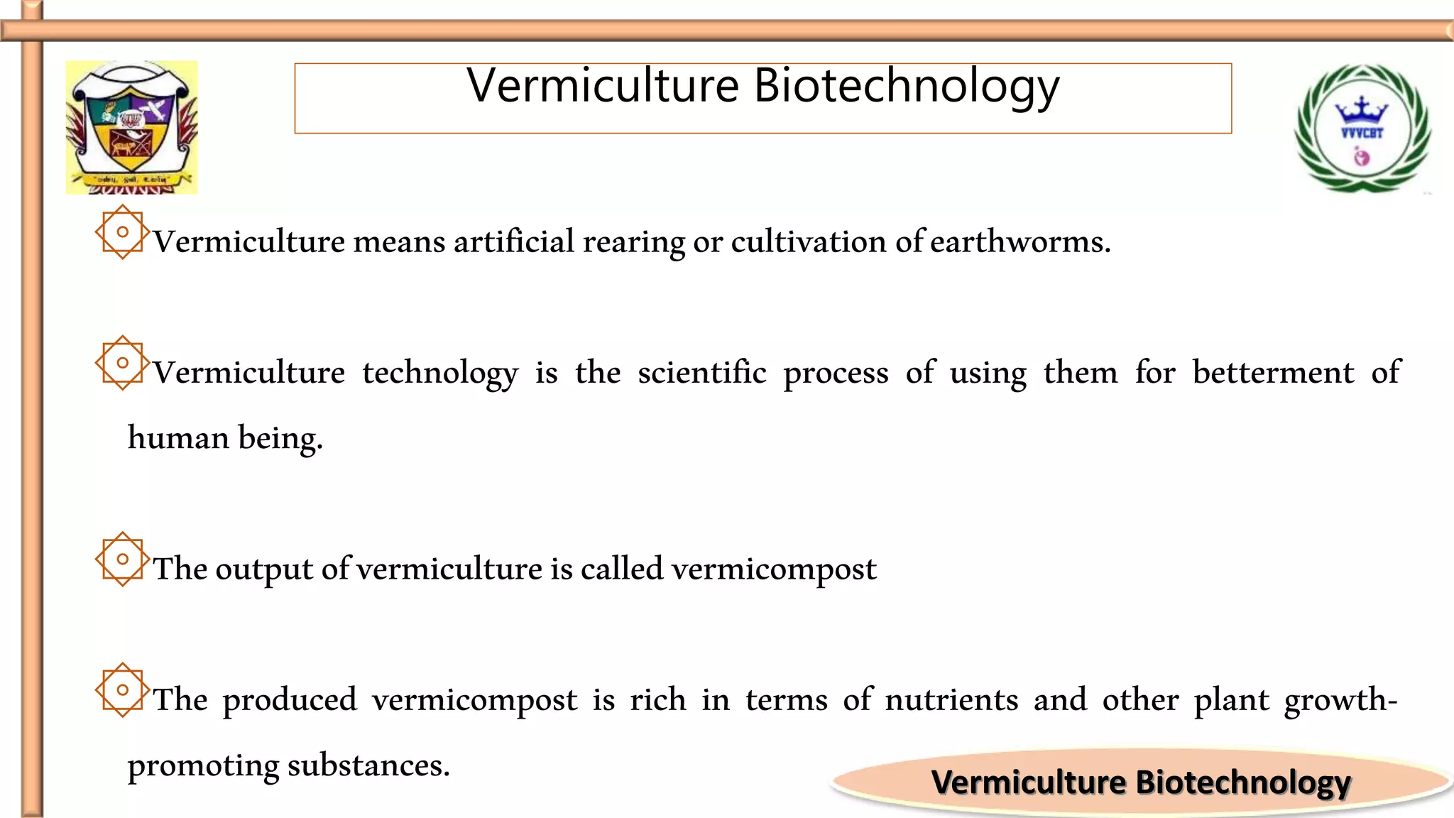 Vermiculture Technology | PPTX
