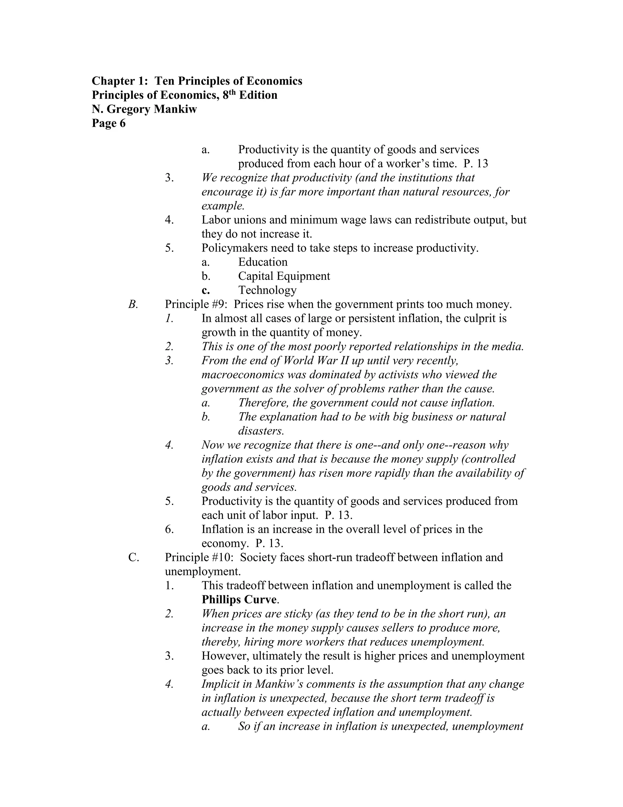 Ten Principles of Economics | PDF