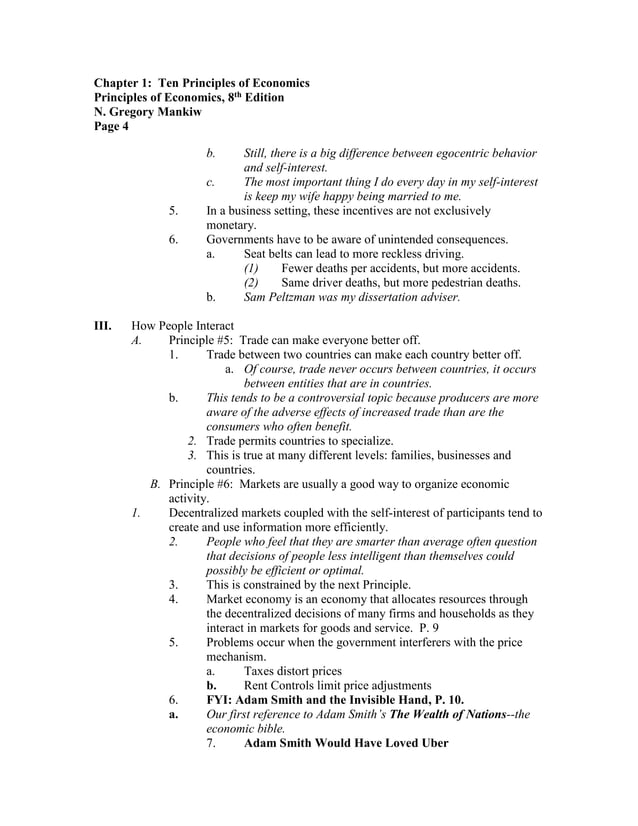 Ten Principles of Economics | PDF