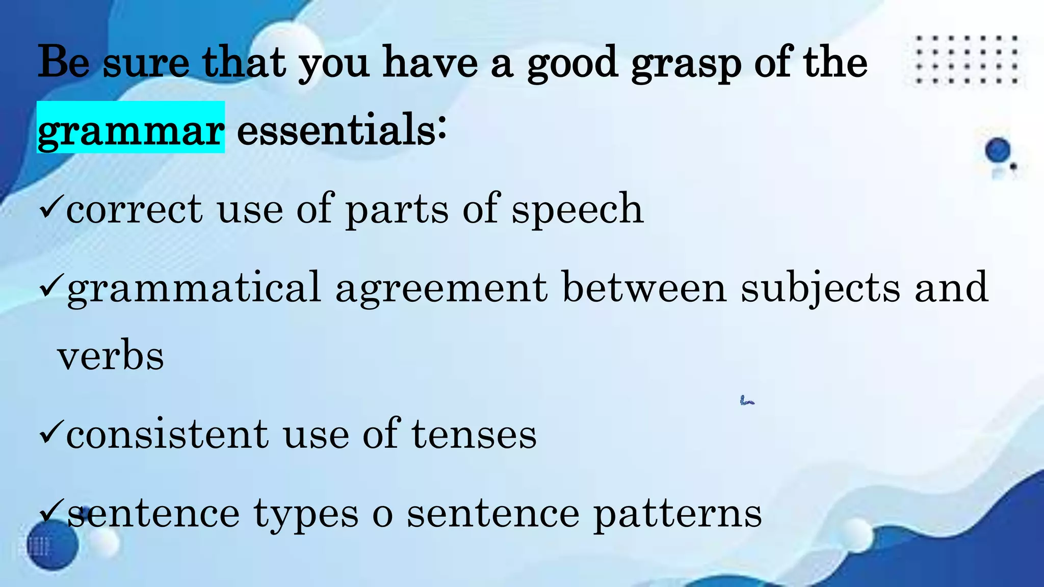 M1-Using Correct Grammar in Making Definitions.pptx | Geology | Science