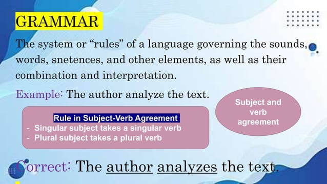 M1-Using Correct Grammar in Making Definitions.pptx | Geology | Science