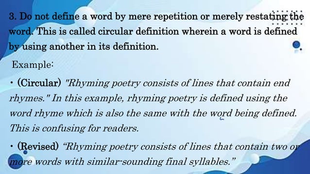 M1-Using Correct Grammar in Making Definitions.pptx | Geology | Science