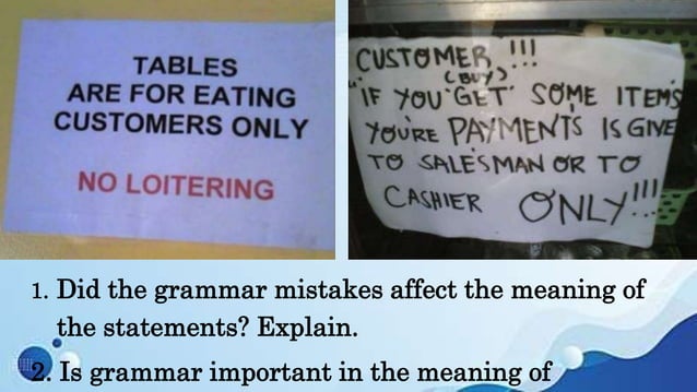 M1-Using Correct Grammar in Making Definitions.pptx | Geology | Science