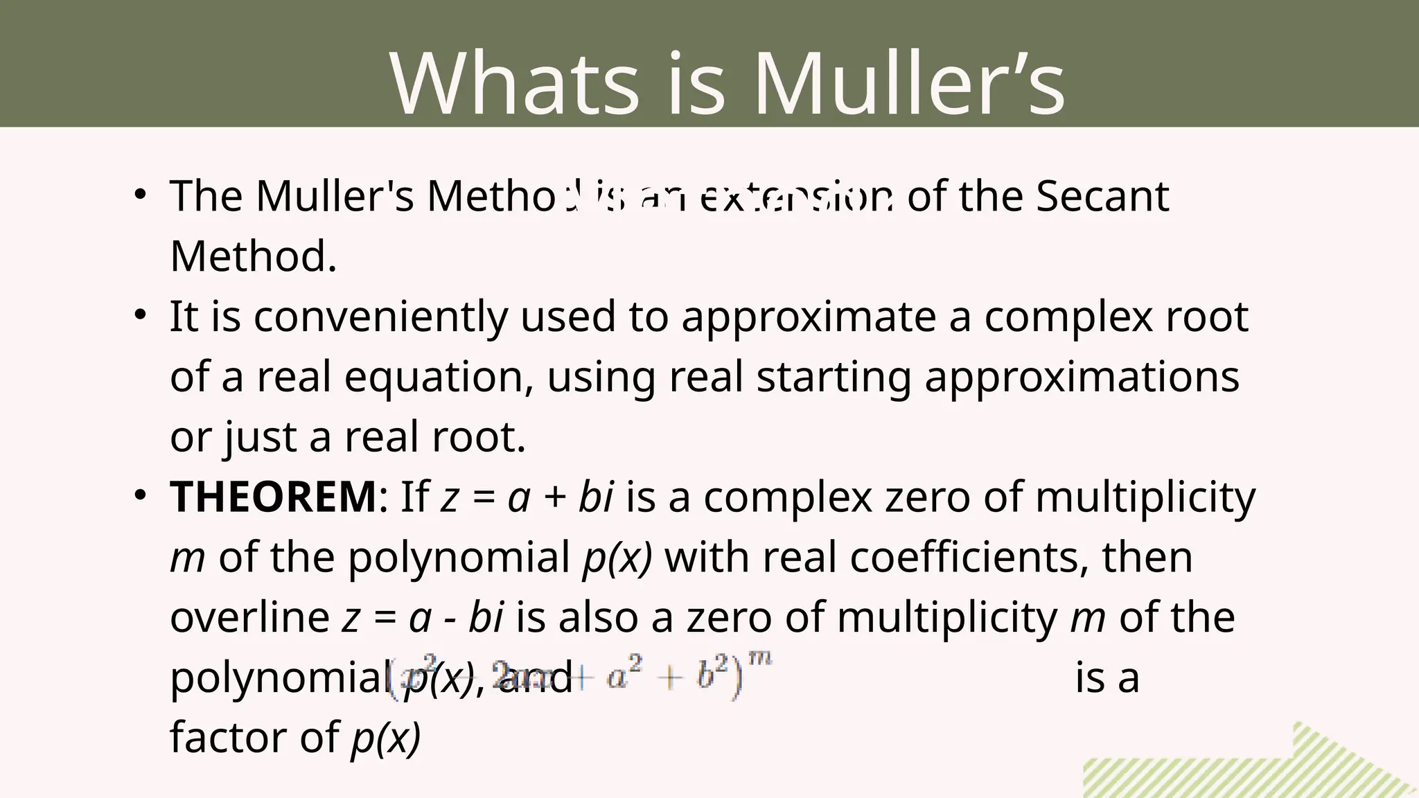 Muller Method numerical methods mathematics.pptx
