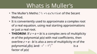 Muller Method numerical methods mathematics.pptx