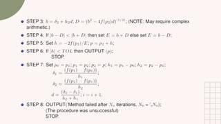 Muller Method numerical methods mathematics.pptx