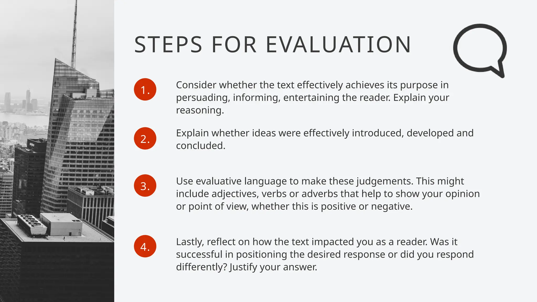 Analyzing and Evaluating Text Structures | PPTX