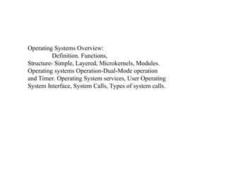 Operating System - Introduction to Operating System | PPT