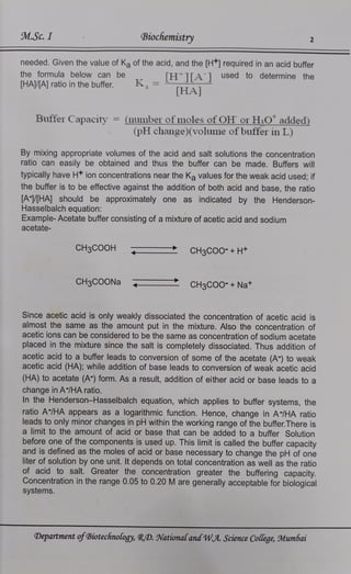 M1 -Biochemistry | PDF