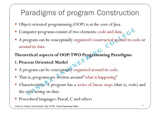 Object Oriented Programming with JAVA | PDF | Programming Languages | Computing