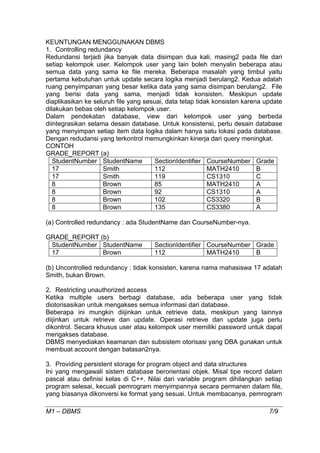 M1 dbms | PDF