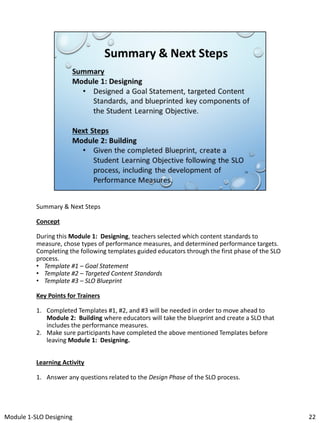 M1-Designing-SLOs-13NOV13 | PDF