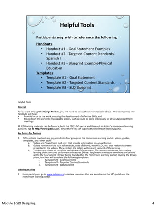 M1-Designing-SLOs-13NOV13 | PDF