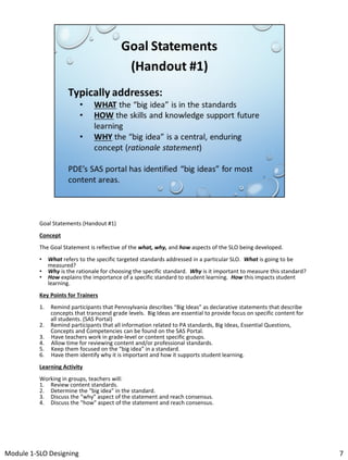 M1-Designing-SLOs-13NOV13 | PDF