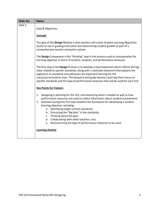 M1 Designing Trainer Notes | PDF