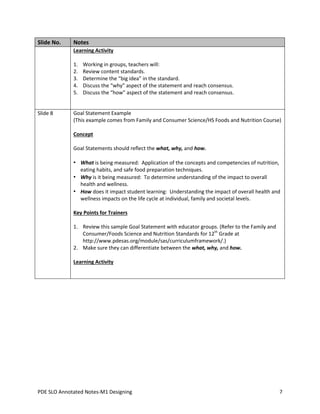 M1 Designing Trainer Notes | PDF