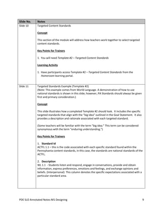M1 Designing Trainer Notes | PDF