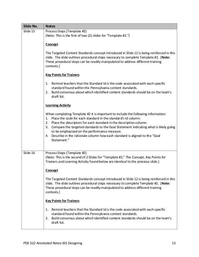 M1 Designing Trainer Notes