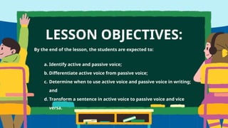 Passive and Active Voice Presentation English Grammar | PPTX