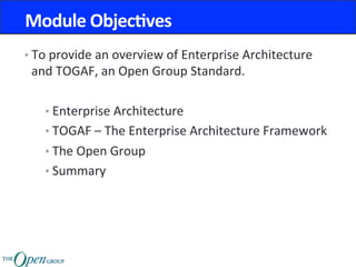 TOGAF Classroom Series - M1 intro-ea-togaf | PDF
