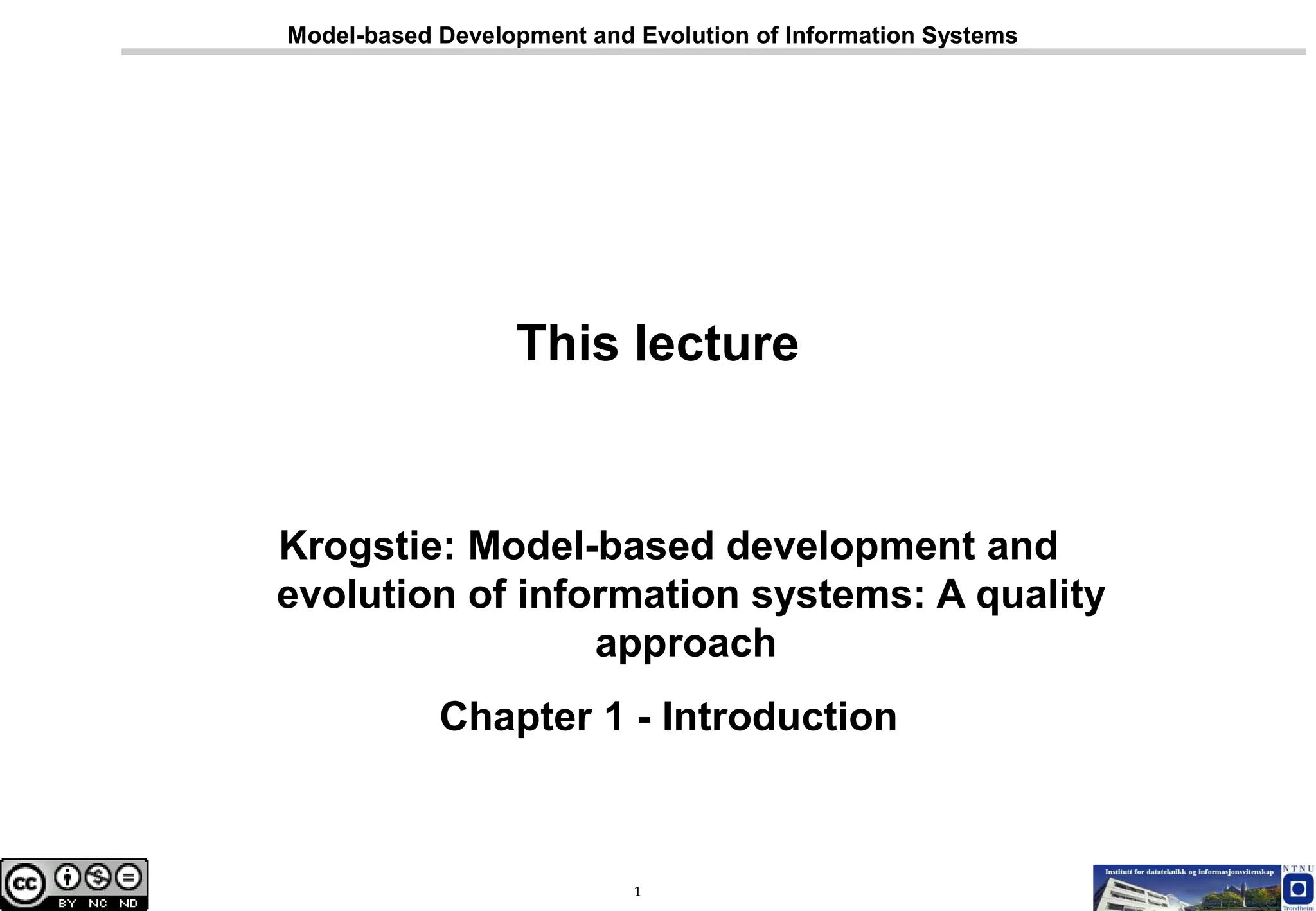 Model-based Development and Evolution of Information Systems ...