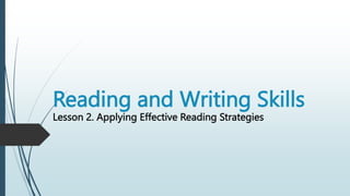 M1-L2 Reading and Writing Skills strategies.pptx