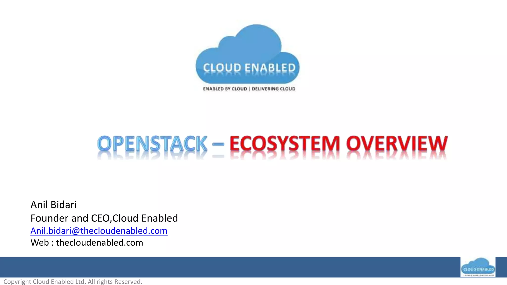 OpenStack Ecosystem (10000 feet oveview) | PPT