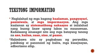 ANG KAHALAGAHAN NG MGA M1-Uri-ng-Teksto.pptx
