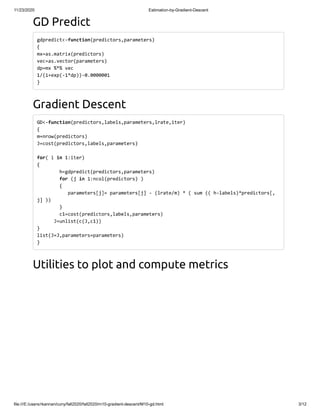 M10 gradient descent | PDF