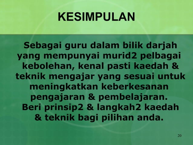 Kaedah & Teknik Mengajar | PPT