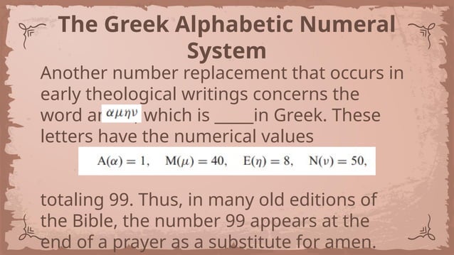 M100 M1 Early Number Systems and Symbols.pptx | Needlework | Arts and ...