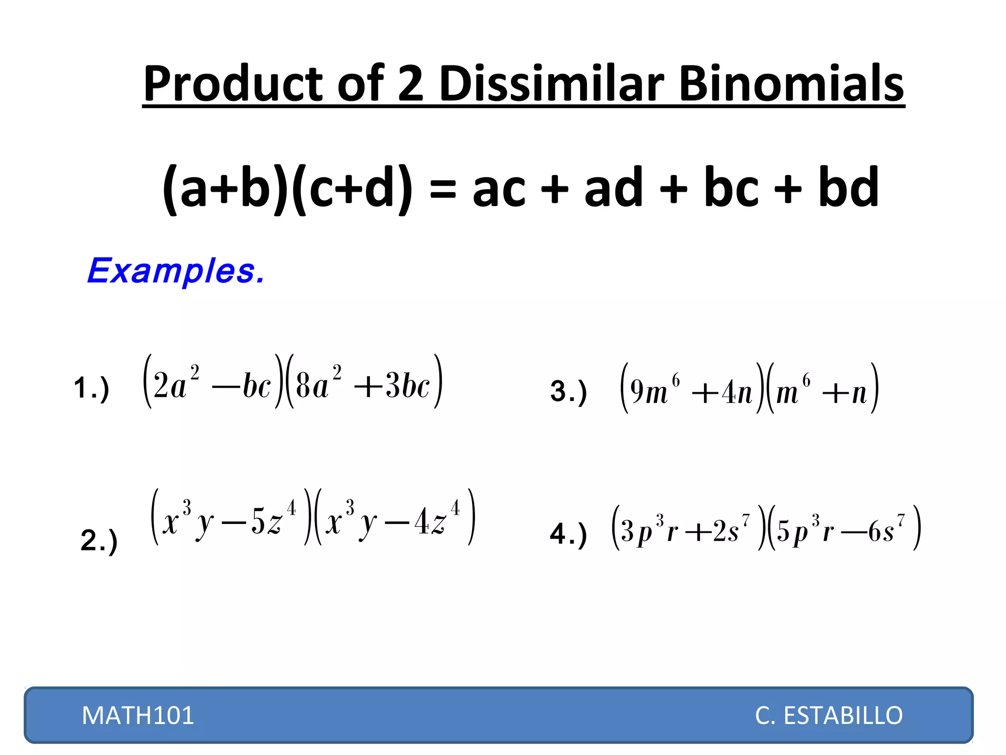 Special Products | PPT