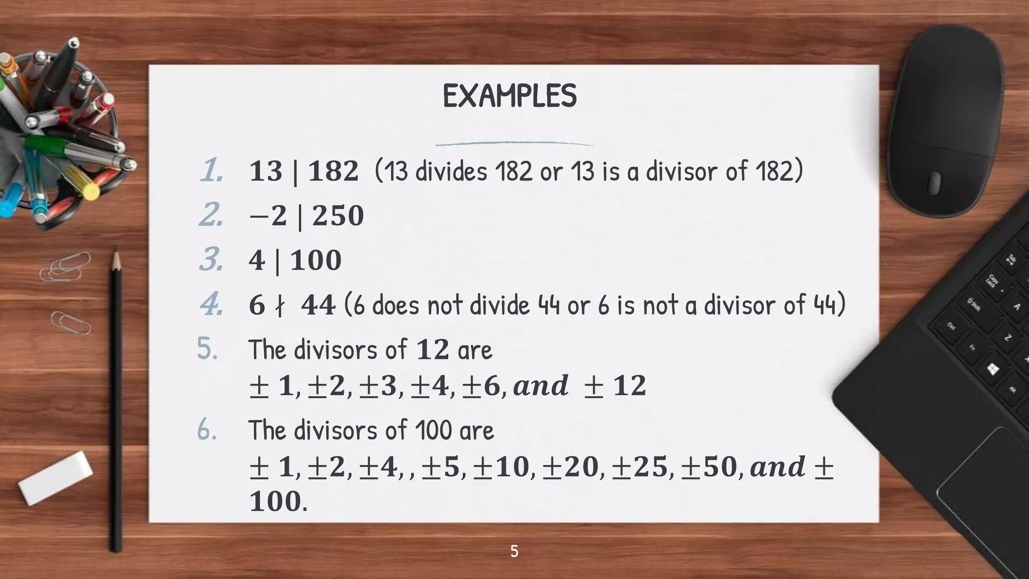 M108 - Number Theory - Divisibility | PPTX