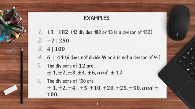 M108 - Number Theory - Divisibility | PPTX | Science