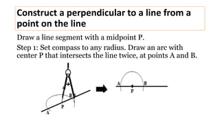 Straightedge & Compass Constructions: Modern Geometry | PPTX