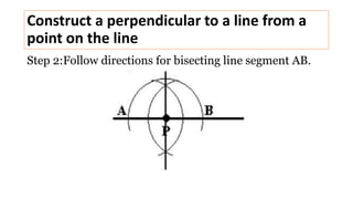 Straightedge & Compass Constructions: Modern Geometry | PPTX