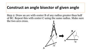 Straightedge & Compass Constructions: Modern Geometry | PPTX
