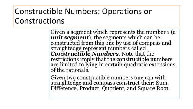 Straightedge & Compass Constructions: Modern Geometry | PPTX