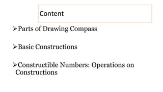 Straightedge & Compass Constructions: Modern Geometry | PPTX