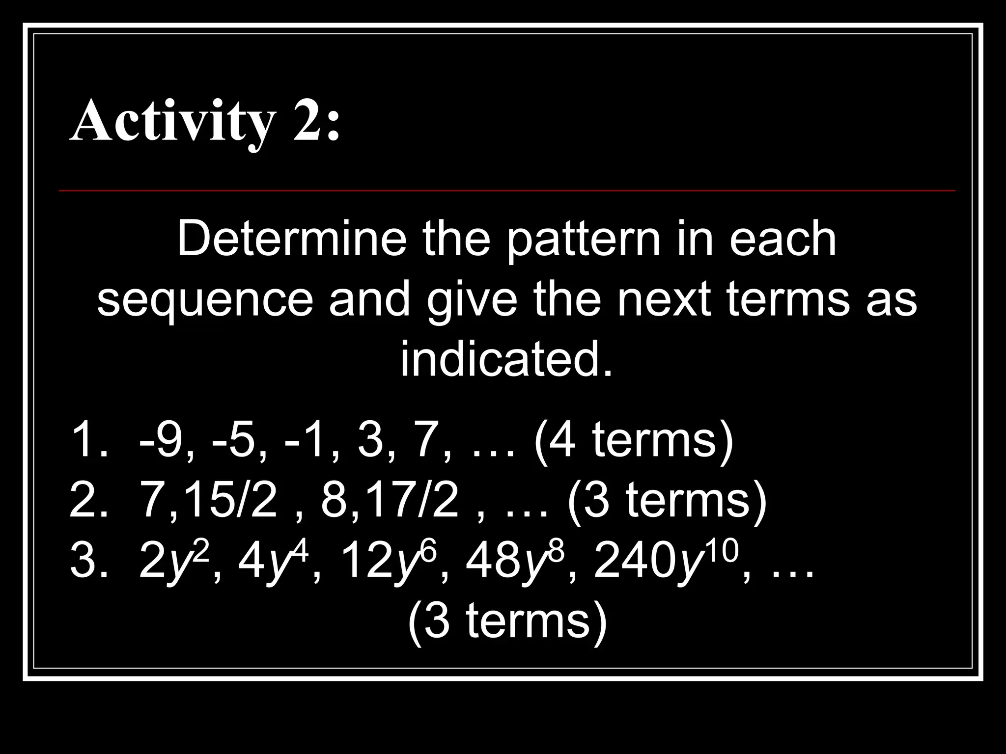 M10AL–Ia–1 Definition of Sequence.ppt for Grade 10 Learners | PPT
