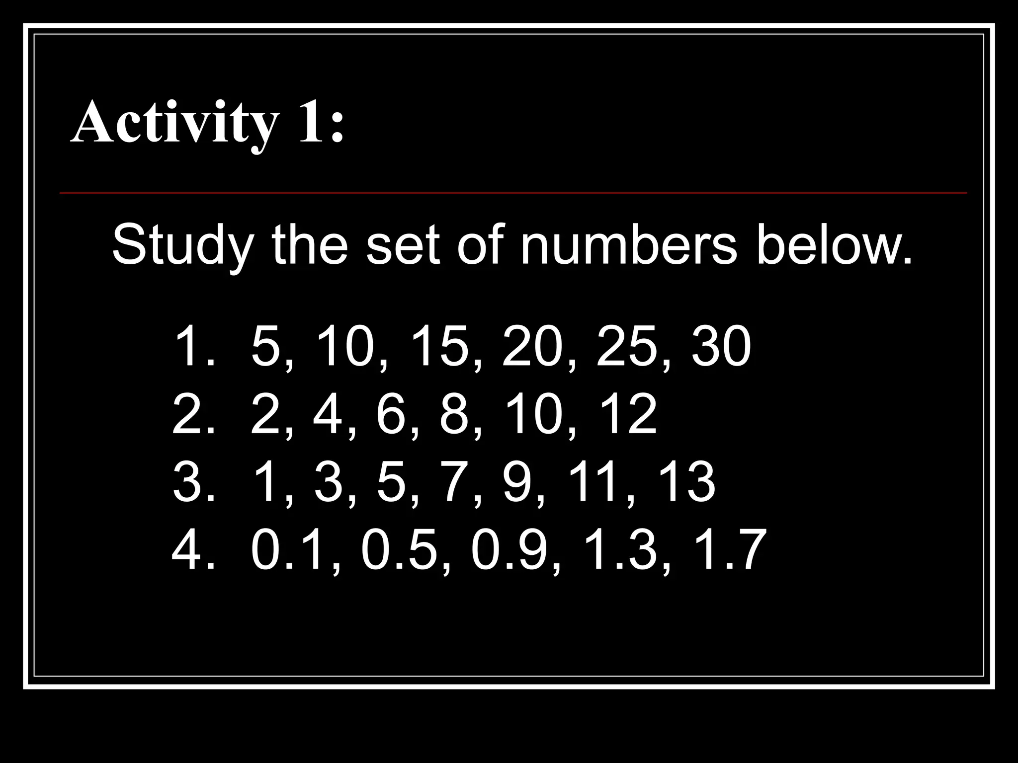 M10AL–Ia–1 Definition of Sequence.ppt for Grade 10 Learners | PPT