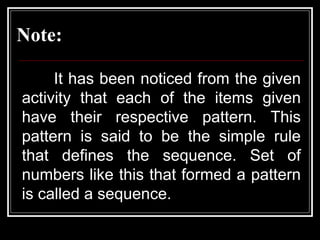 M10AL–Ia–1 Definition of Sequence.ppt for Grade 10 Learners | PPT
